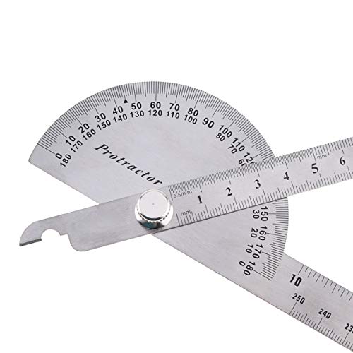 Snapklik.com : 0-180 Degree Angle Finder, Stainless Steel Round Head ...