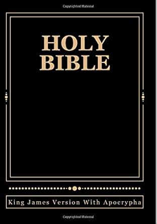 Holy Bible King James Version With Apocrypha: Shaver, Derek A., Shaver ...