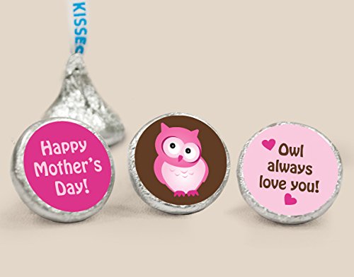 Amazon.com : Little Hoots Mother's Day HERSHEY'S KISSES Candy (200 ...