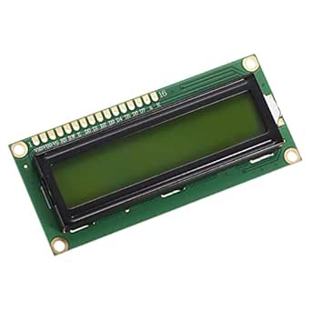 MECCANIXITY LCD 1602 Display Module 5V, Yellow Display Screen Backlight ...