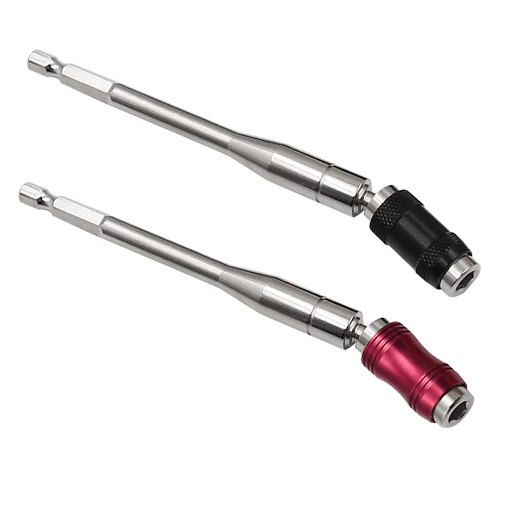 Saipor 2pcs Pivoting Bit Tip Holder 145mm Magnetic Swiveling Drill Bit ...