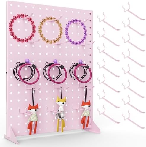Amazon.com: VACONICO Peg Board Display Stand with 15 Hooks, Tabletop ...