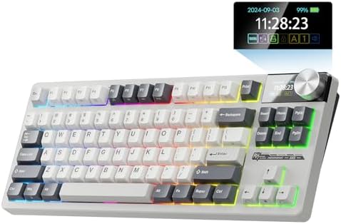 Amazon.com: RedThunder K95 Wireless Mechanical Keyboard, TFT Screen ...