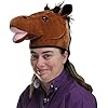 Amazon.com: Beistle Unisex Plush Horse Head Hat - Western Costume ...