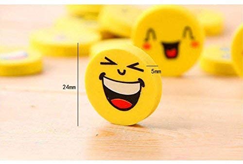 Smiley Eraser - Pack of 6 Pieces for Birthday Party Return Gifts for ...