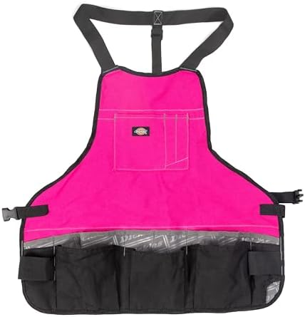 Amazon.com: Dickies 16-Pocket Workshop Bib Apron, Durable Canvas ...
