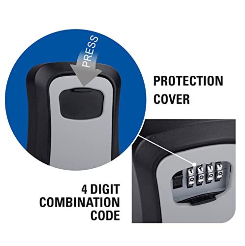 Kinzo Key Safe – with Combination Lock – 4 Digit Code – 10,000 ...