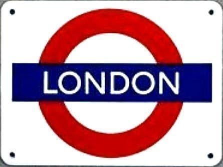 Letrero "LONDON" de Londres con diseño de la bandera de Londres con ...