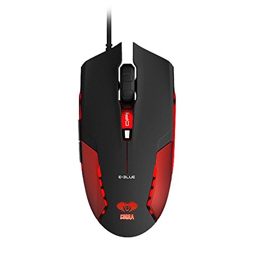E-Blue Cobra II 1600 DPI Ergonomic Gaming LED Mouse with Bigger Scroll ...