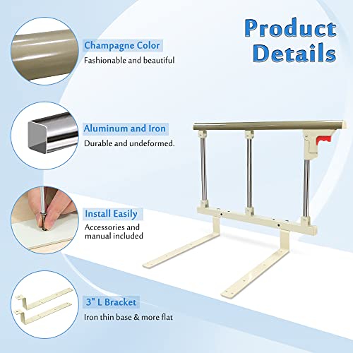 Buy Bed Rails for Elderly Adults Safety Side Guard Rail Assist Railing ...