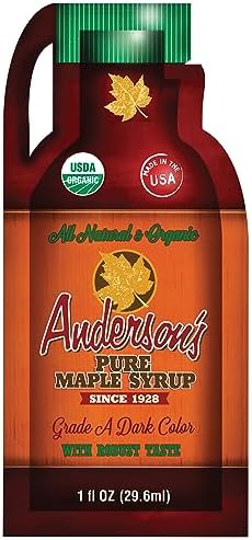 Amazon.com : Andersons Maple Syrup Pure Single Serve Gel Pack, Maple ...