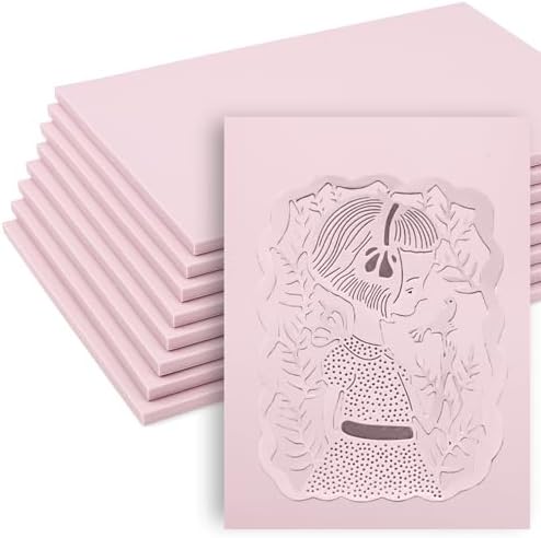 Amazon.com: 8 Pack 8"x6" Pale Pink Linoleum Blocks for Printmaking ...