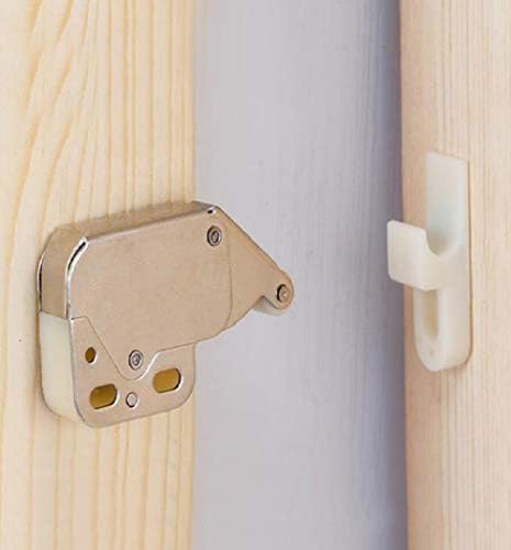 Safe Push Touch Latch, White, Standard (2-3/8'' Long overall) - Cabinet ...