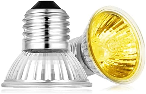 Amazon.com: LETGOALL 2-Pack 75W Reptile Heat Lamp Bulbs, UVA + UVB Full ...
