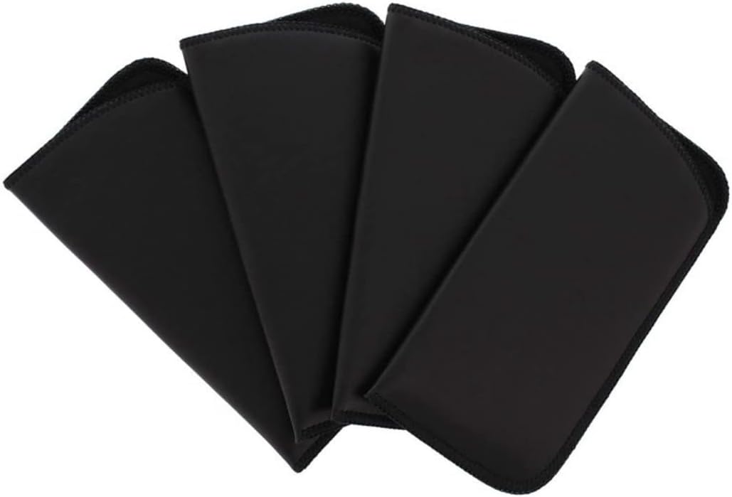 Amazon.com: 4 Pack Black Men/Women Reading Glasses Sleeve Pouch Soft ...