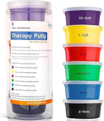 Amazon.com: FlintRehab Quality Therapy Putty for Kids & Adults (6 Pack ...