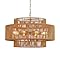 Widluth 23.6" Rattan Chandelier Light Fixture Vintage 6-Lights Boho ...