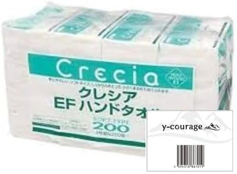 Amazon.co.jp: 日本製紙クレシア (NIPPON PAPER CRECIA) クレシア EFハンドタオル 2枚重ねソフトタイプ ...