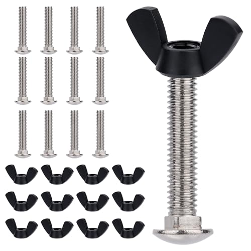 Pet Carrier Fasteners, 12pcs M6 Stainless Steel Replacement Bolts and ...