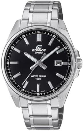 Casio Edifice EFR-526D-1AVUDF Black Analog Dial Silver Stainless Steel ...
