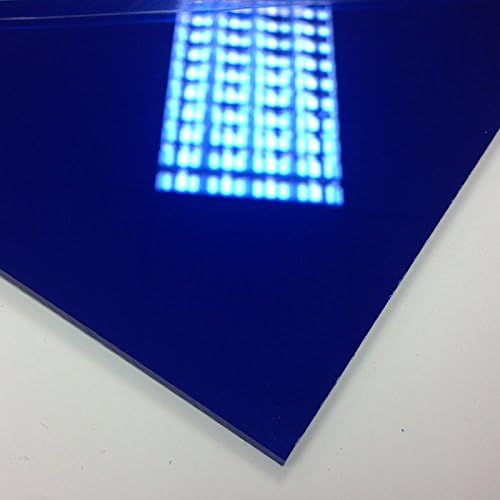 3mm Blue 2424 Plaskolite Mirror Acrylic Sheet A4 297 x 210 Perspex ...