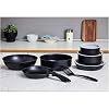 Buy AmazonBasics 11 Piece Non-stick Cookware Set with Induction Base ...