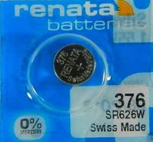 Renata Batteries 376 Silver Oxide Battery (5 Pack): Amazon.co.uk: Fashion