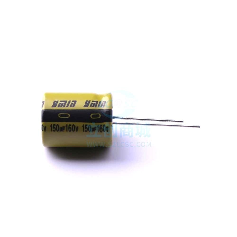 5 Pcs Leaded Aluminum Electrolytic Capacitor 150uF 160V Radial 16x20mm ...