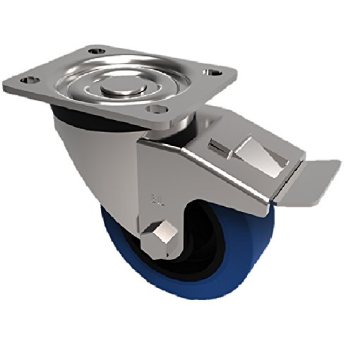 BIL BZEH100SRNBJSWB Series BZEH Castor, High Quality Rubber on Nylon ...