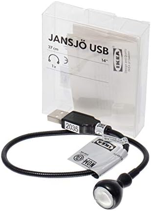 Ikea LED USB Lamp, Black, 802.438.01B, JANSJO: Buy Online at Best Price ...