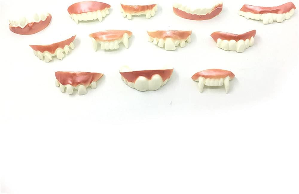 Amazon.com: senlinlv 12Pcs Fake Teeth Funny Fake Teeth Ugly Fake Teeth ...