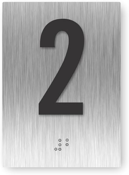 Amazon.com : JUSTBRAILLESIGNS Custom Elevator Door Jamb Braille Plates ...