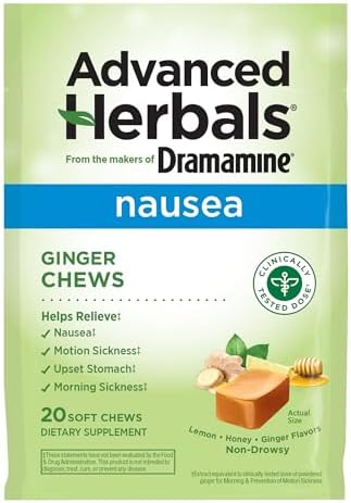 Amazon.com: From the Makers of Dramamine, Advanced Herbals Ginger Chews ...