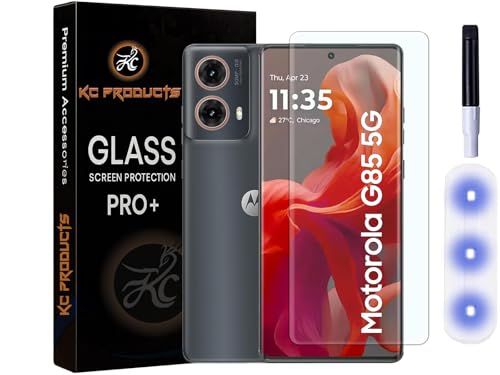 KC PRODUCTS UV Tempered Glass Screen Protector Compatible For MOTO G85 ...