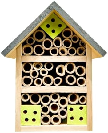 Amazon.com: Wooden Insect House, Hanging Insect Hotel for Bee ...