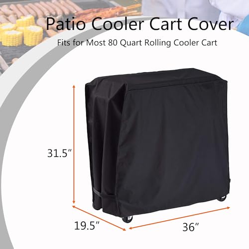 Snapklik.com : Cooler Cart Cover, Universal Cooler Cover For 80-100 Qt ...