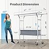 Amazon.com: HOKEEPER Clothing Rack Heavy Duty Clothes Rack for Hanging ...