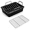 Amazon.com: P&P CHEF Roaster Roasting Pan with Baking Rack and V-shaped ...