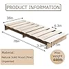 Amazon.com - EMOOR Wood Slatted Low Platform Bed Frame KAN SUNOKO Twin ...
