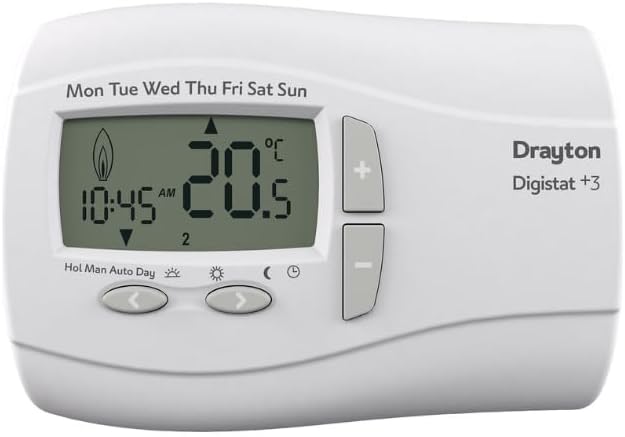 Center RF Wireless 7-Day 5/2 Day Programmable Room Thermostat White ...