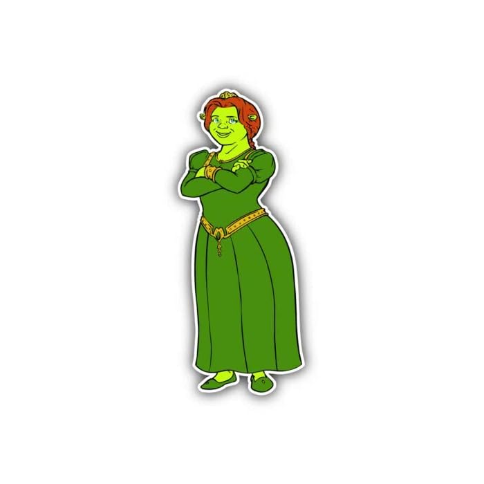 Buy Shrek Fiona Cartoon - Sticker Graphic - Auto, Wall, Laptop, Cell ...