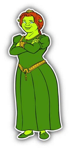Buy Shrek Fiona Cartoon - Sticker Graphic - Auto, Wall, Laptop, Cell ...