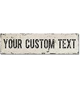 Amazon.com: Rustic Custom Metal Signs - Custom sign for indoor or ...