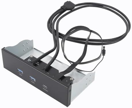Amazon.com: Front Panel USB Hub, 5.25 Inch USB 19PIN + Type E Input ...