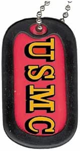 Amazon.com: Marine Corps 'USMC' Enamel Dog Tag : Automotive