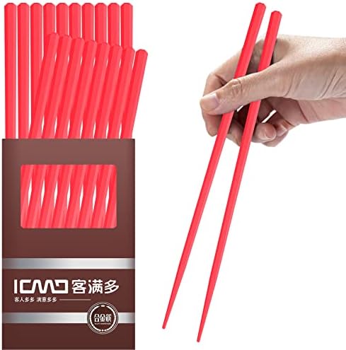 Amazon.com: 10 Pairs Chopsticks-Reusable Chopsticks Dishwasher Safe, 9. ...