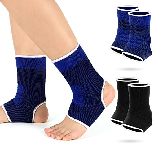 Amazon.com: Haysandy 4 Pieces/ 2 Pair Kids Ankle Support Brace Elastic ...