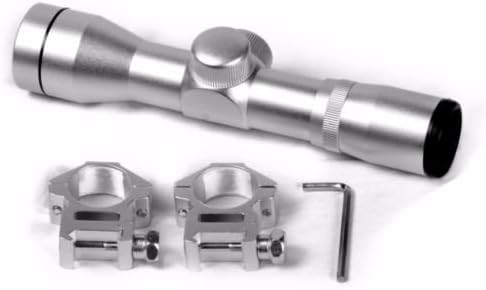 Amazon.com : 360 Tactical 4X30 Silver Finish Shotgun, Rifle Scope with ...