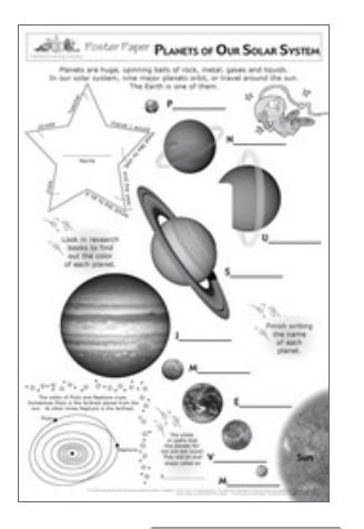 Planets of Our Solar System Poster Paper: Fisher, Ann Richmond ...