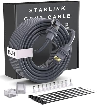 Amazon.com: Zinweyton Cable Gen3 50FT for Starlink Gen 3 Standard Kit ...